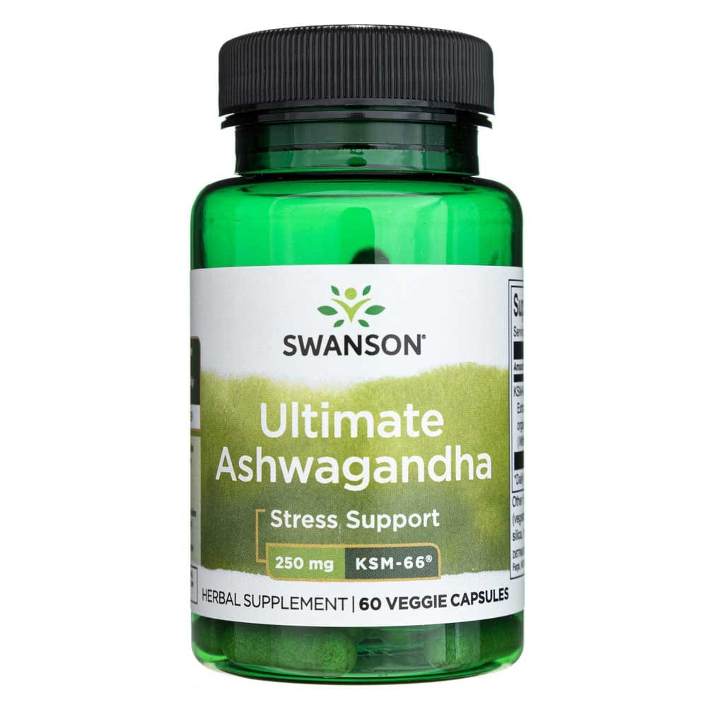 Swanson Ultimate Ashwagandha KSM-66 250 mg 60 Veg-kapselia – Medpak